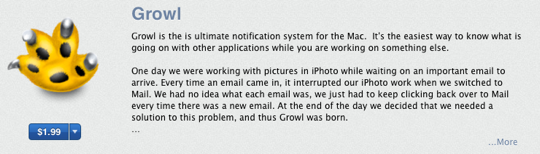 Growl da artık Mac App Store'da! - Sihirli Elma